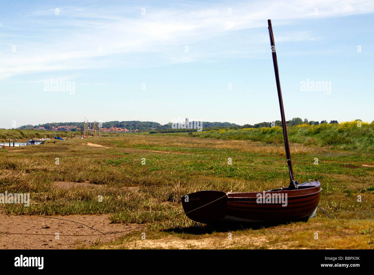 MORSTON QUAY BACKWATER NORFOLK LOW TIDE Stock Photo - Alamy
