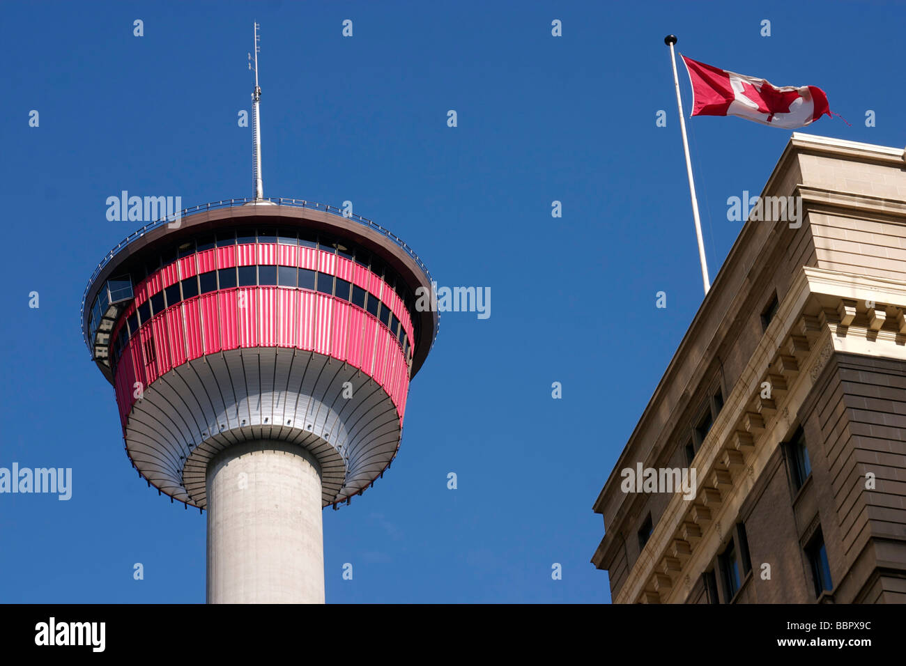 CALGARY TOWER AND ADMINISTRATIVE BUILDING IN DOWNTOWN CALGARY, CITY ...