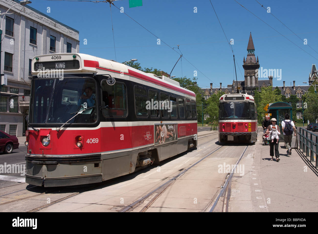 TRAMWAY ON THE STREETS OF TORONTO, ONTARIO, CANADA Stock Photo - Alamy