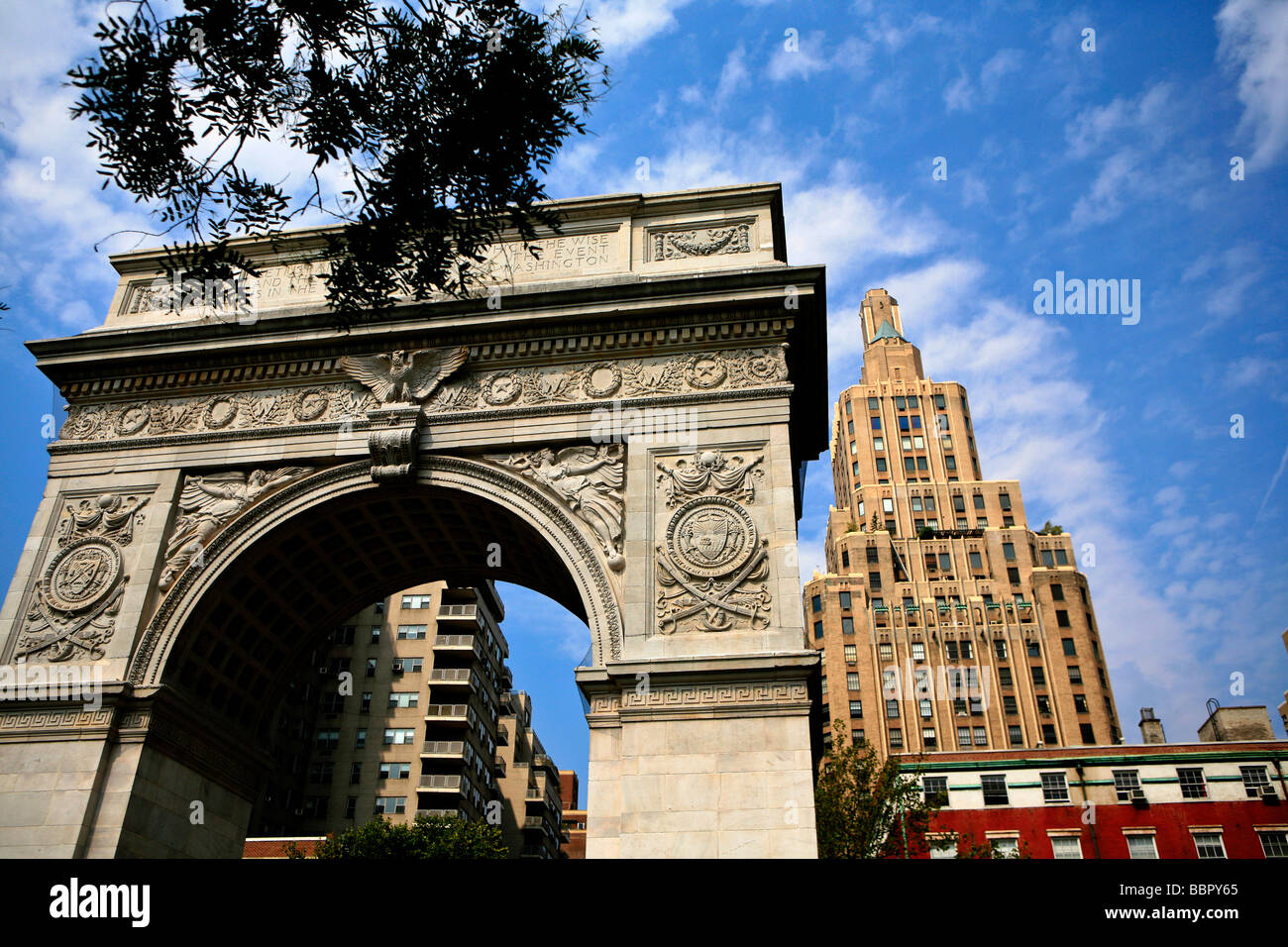 usa, new york, manhattan, washington square, arc Stock Photo - Alamy