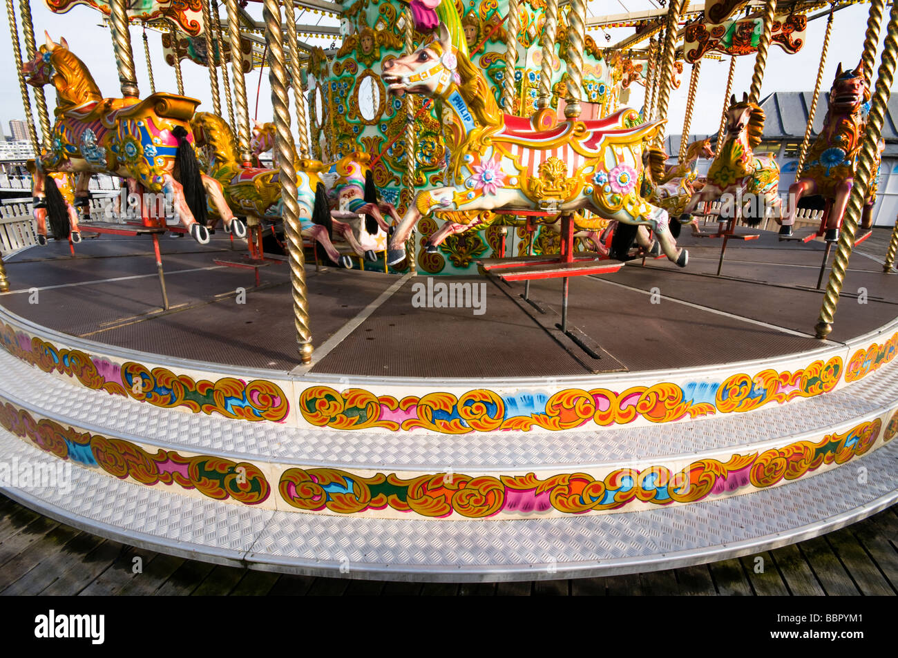 Carousel, Brighton Pier, Brighton, East Sussex, UK Stock Photo - Alamy