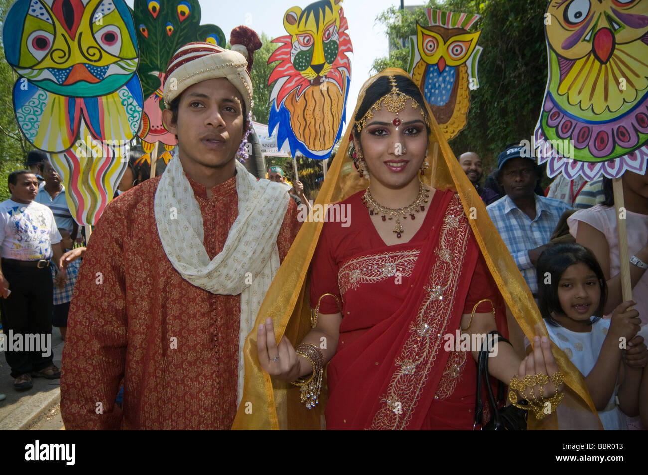 Prince and Princess in Baishakhi Mela Procession celebrating the ...