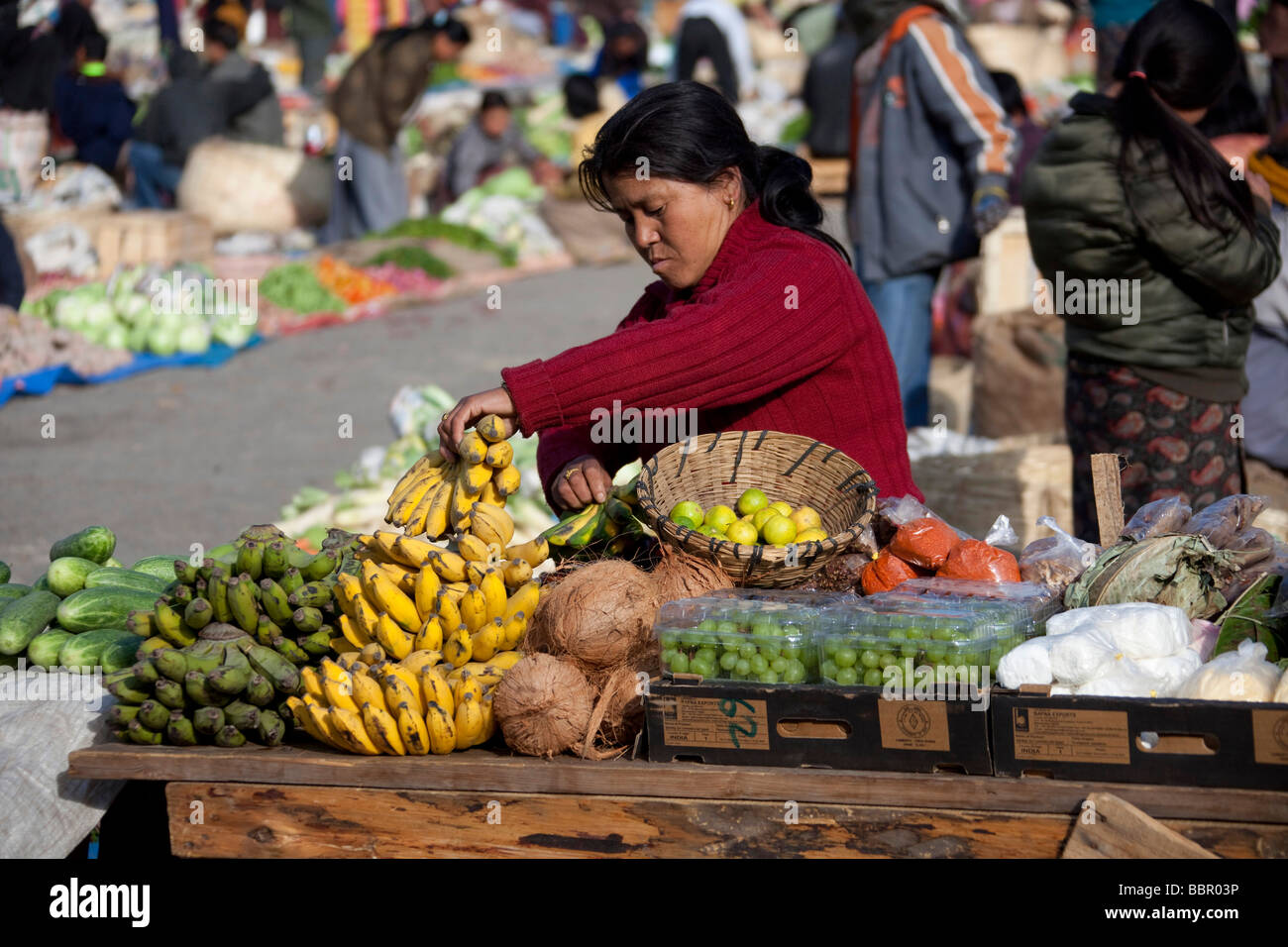 Paro food market hi-res stock photography and images - Alamy