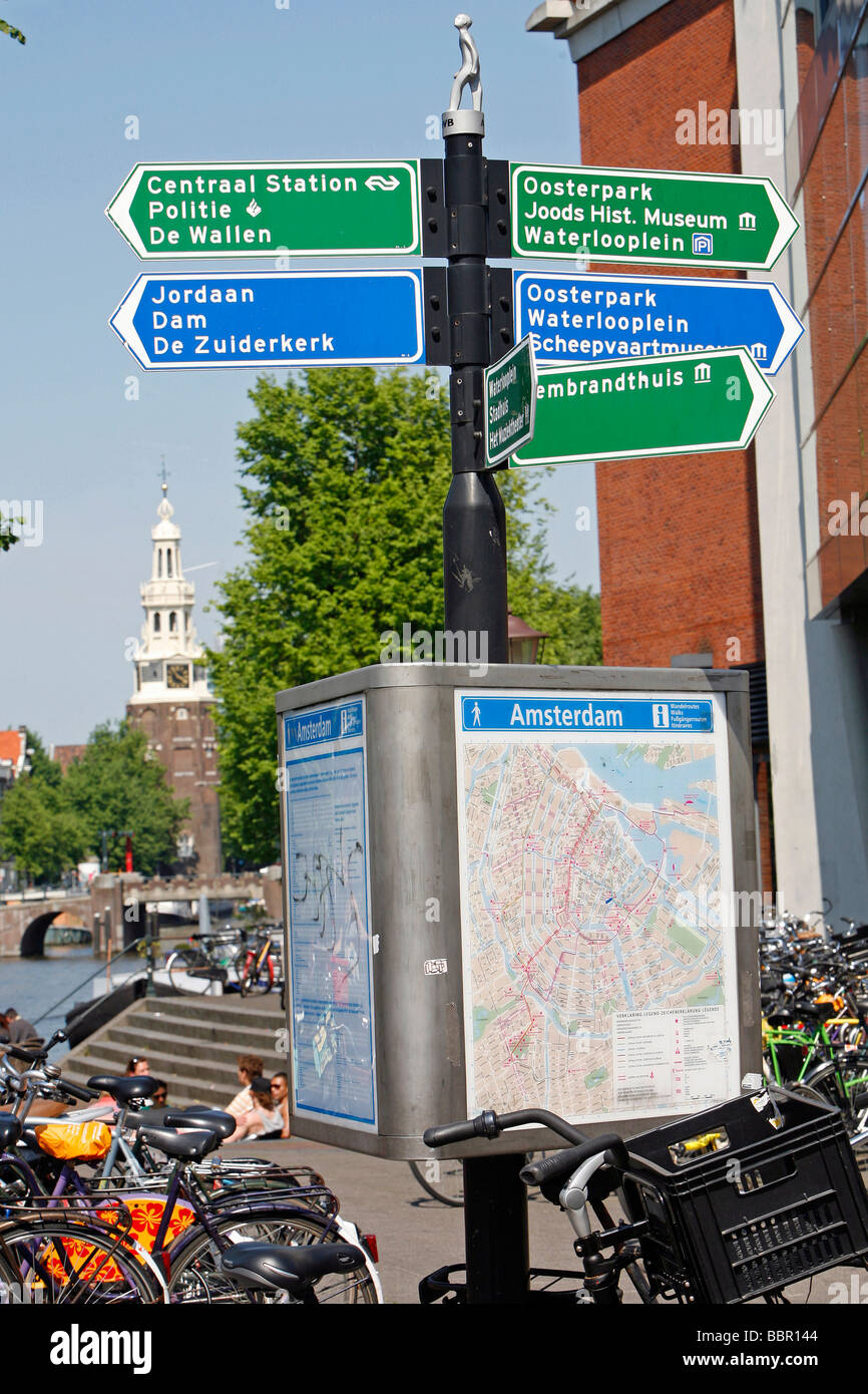 Amsterdam street signs hi-res stock photography and images - Alamy