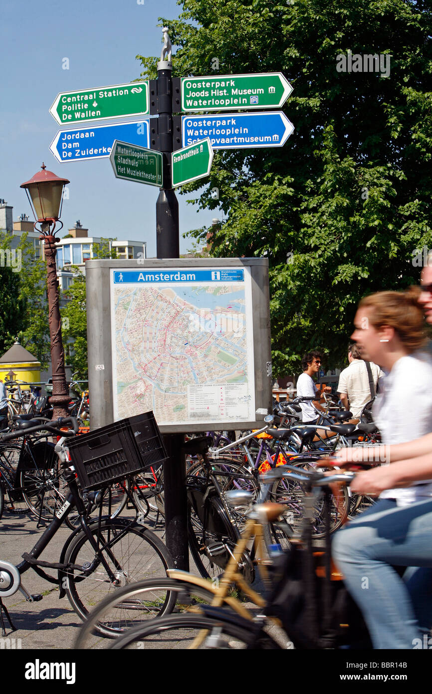 STREET SIGNS, AMSTERDAM, NETHERLANDS, HOLLAND Stock Photo - Alamy
