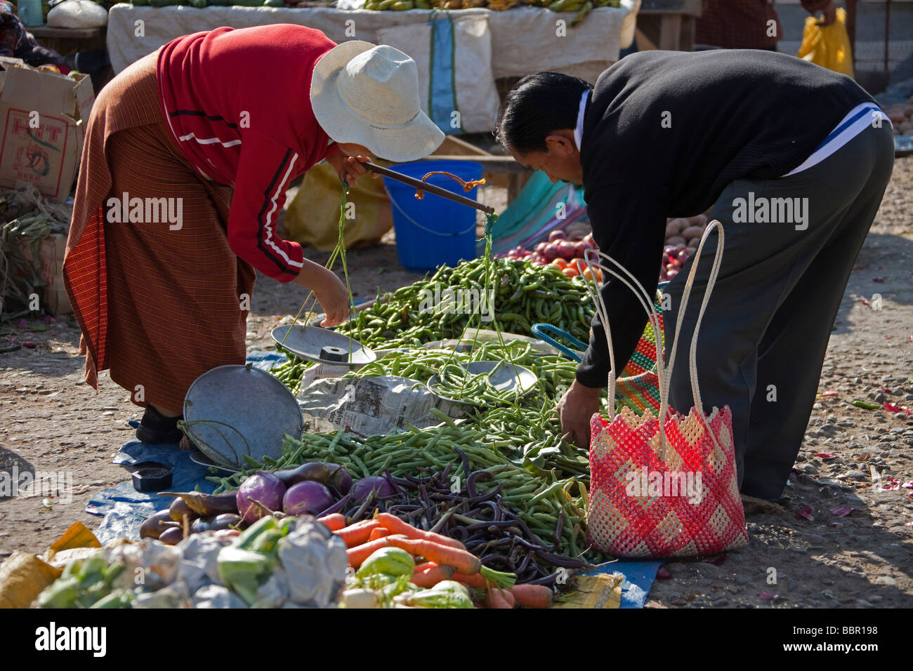 Paro food market hi-res stock photography and images - Alamy