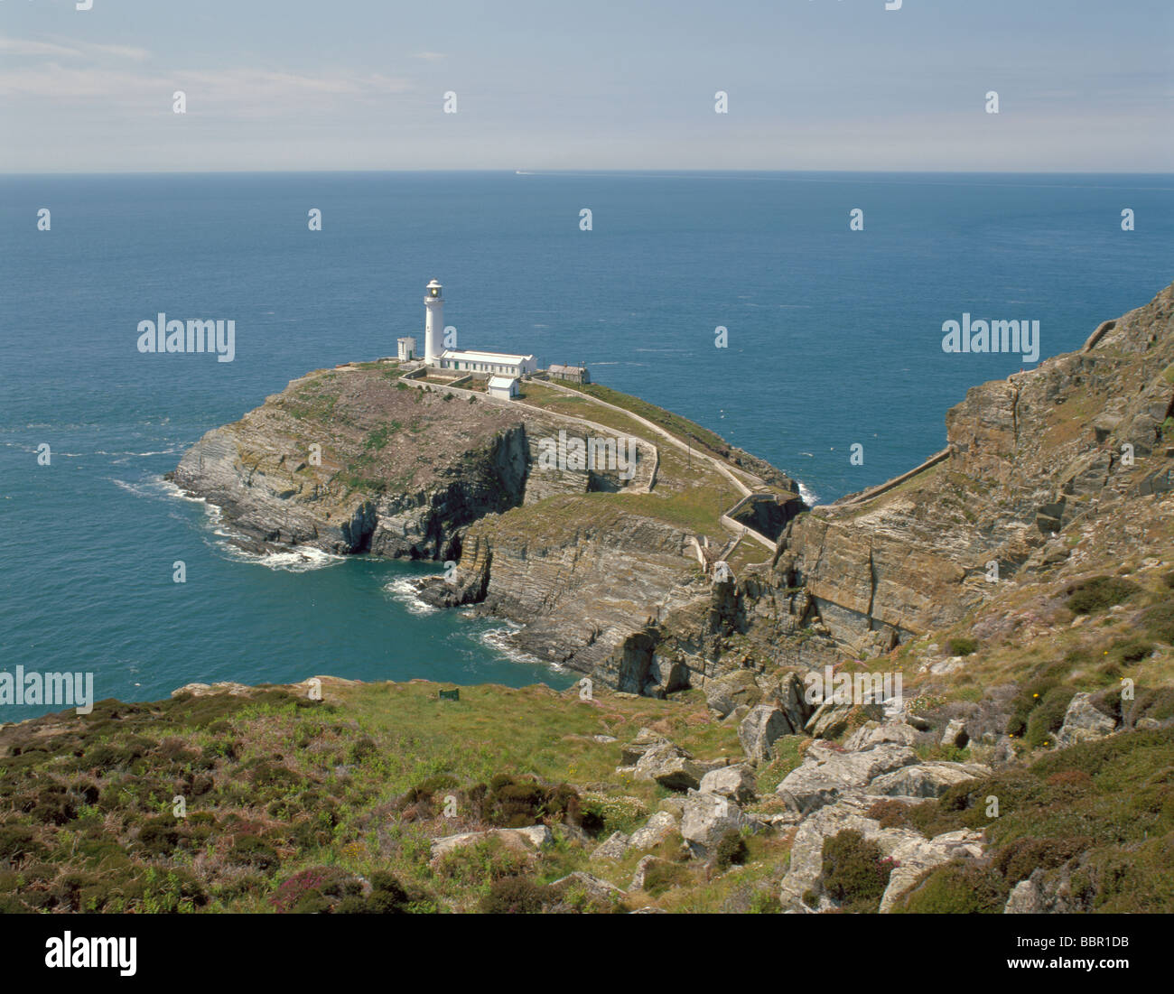 Lighthouse anglesey rocky promentary hi-res stock photography and ...