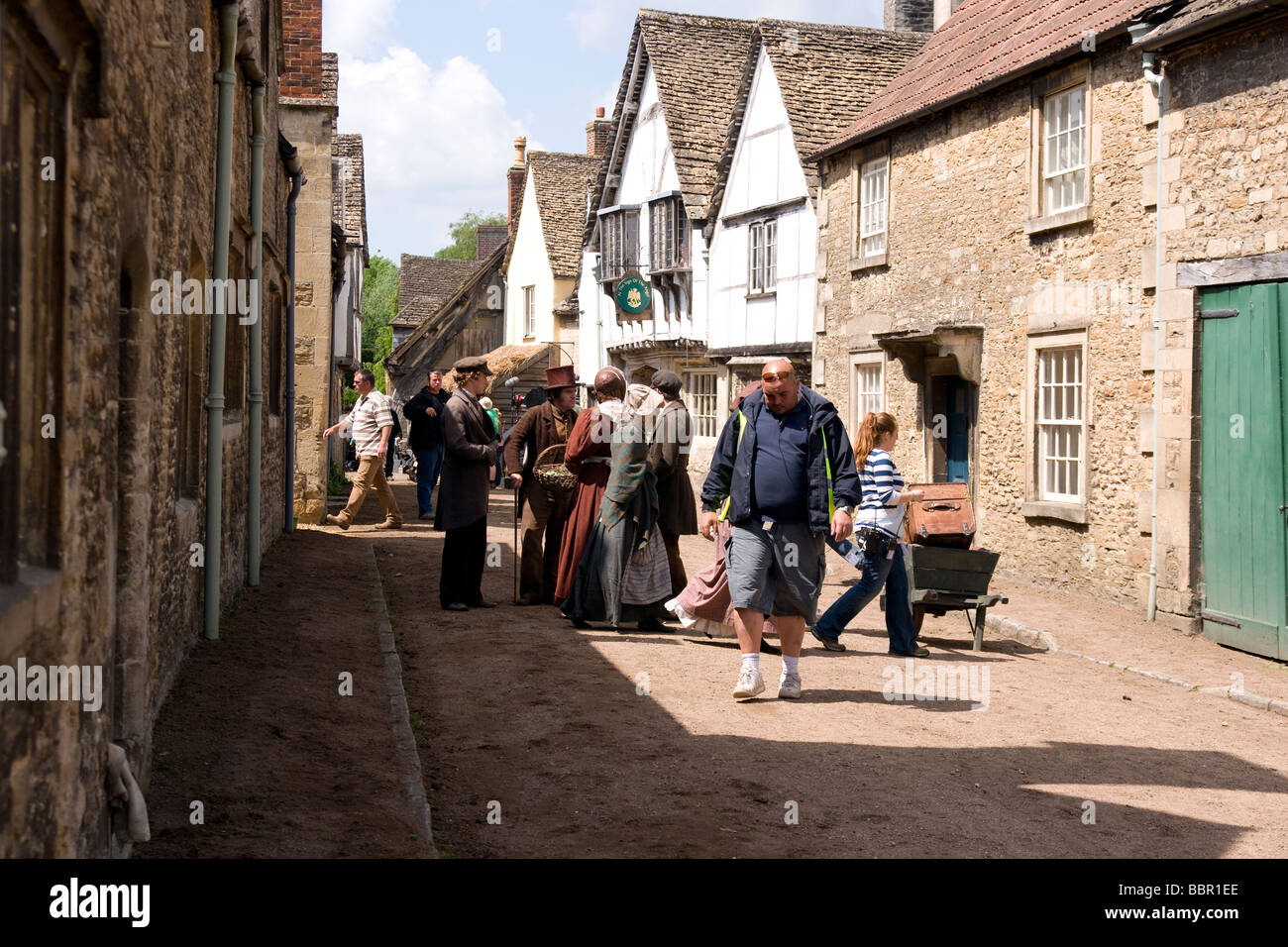 Lacock wiltshire England, filming BBC serial Cranford Stock Photo - Alamy