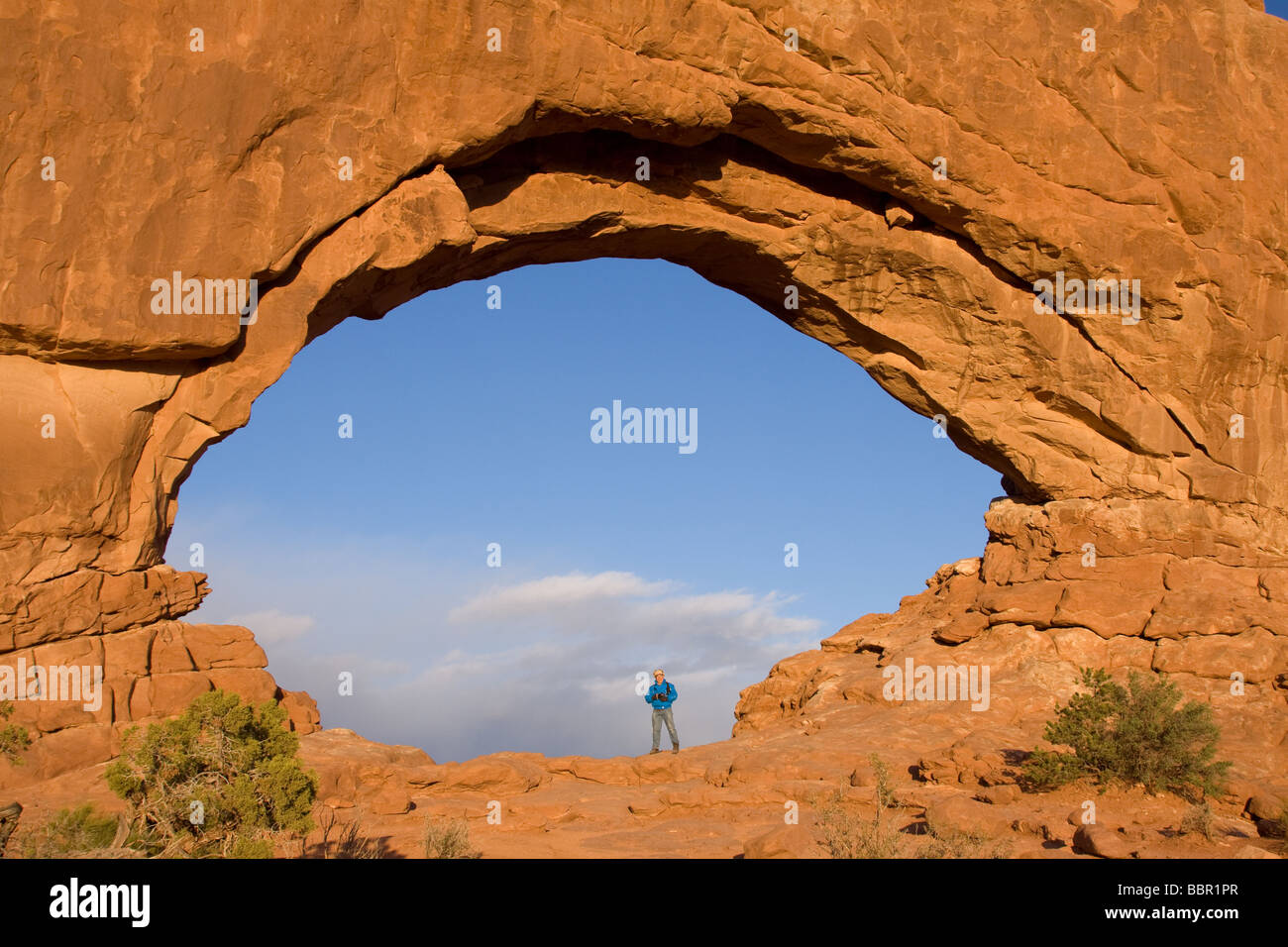 South Window, Windows Section, Arches National Park, Utah Stock Photo ...