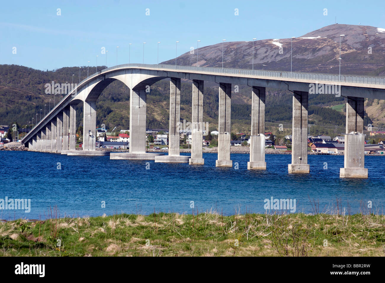 SORTLAND BRIDGE, LANGOYA ISLAND, VESTERALEN ARCHIPELAGO, NORWAY Stock ...