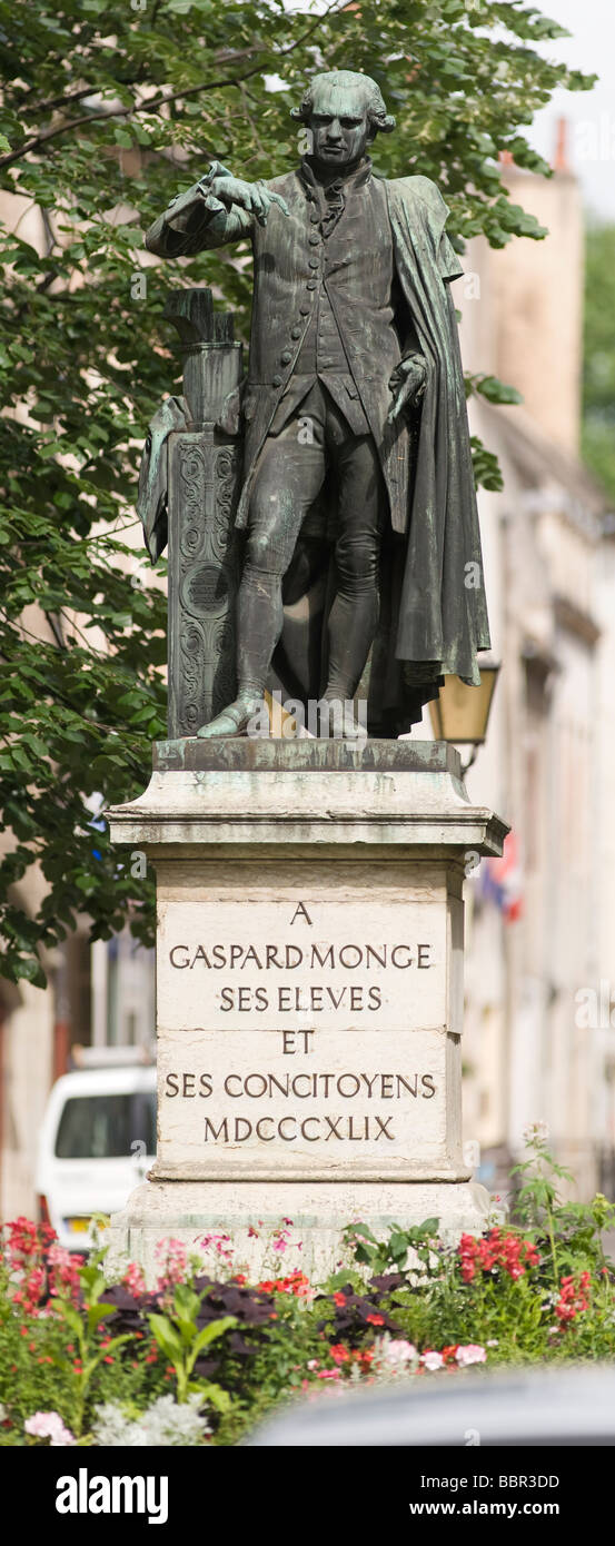 Gaspard monge statue in beaune hi-res stock photography and images - Alamy