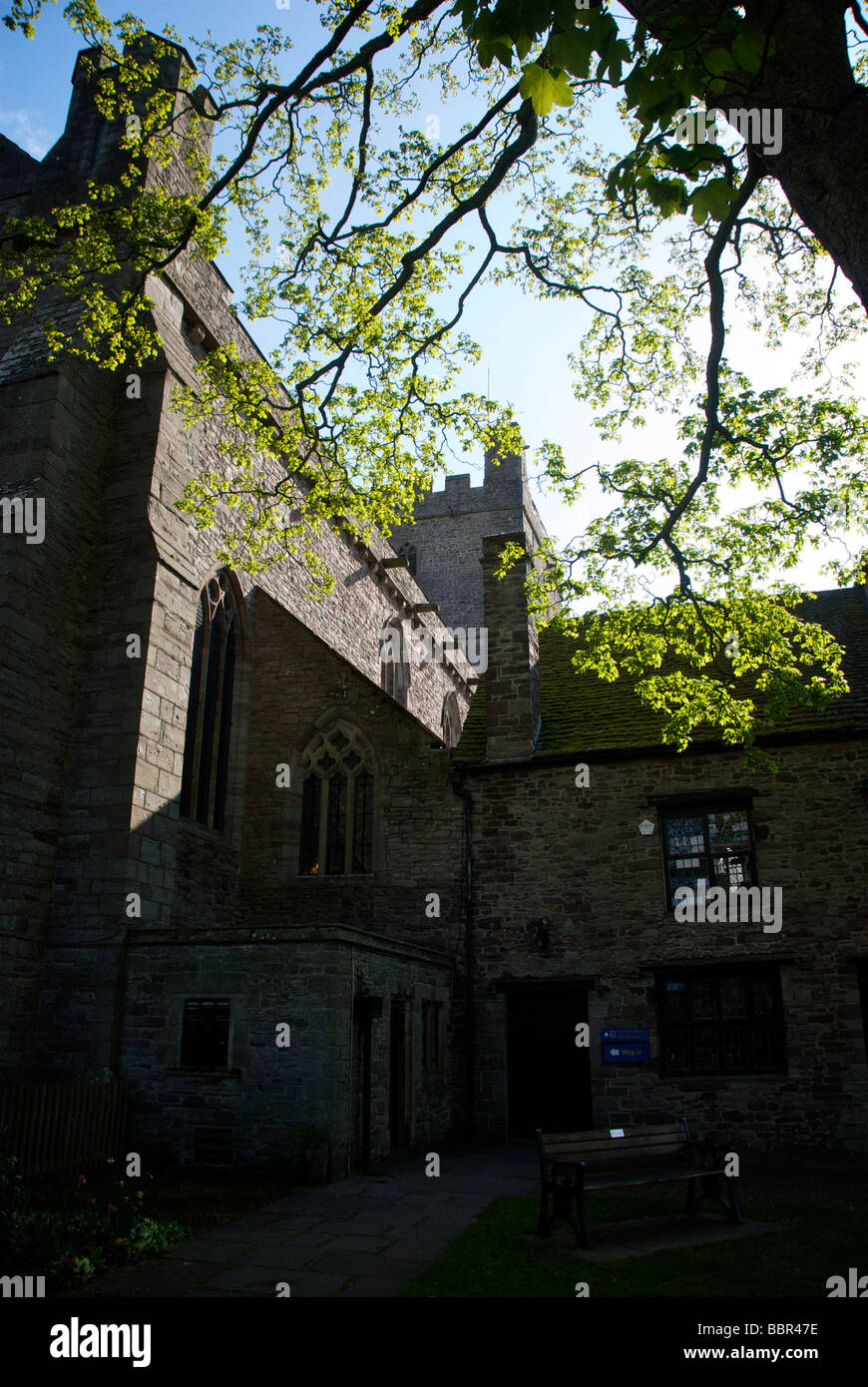 Brecon Cathedral Diocese of Swanage and Brecon Stock Photo - Alamy