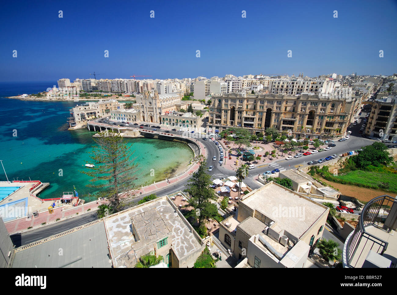 MALTA. Balluta Bay in St Julian's. View from Le Meridien Hotel. 2009 ...