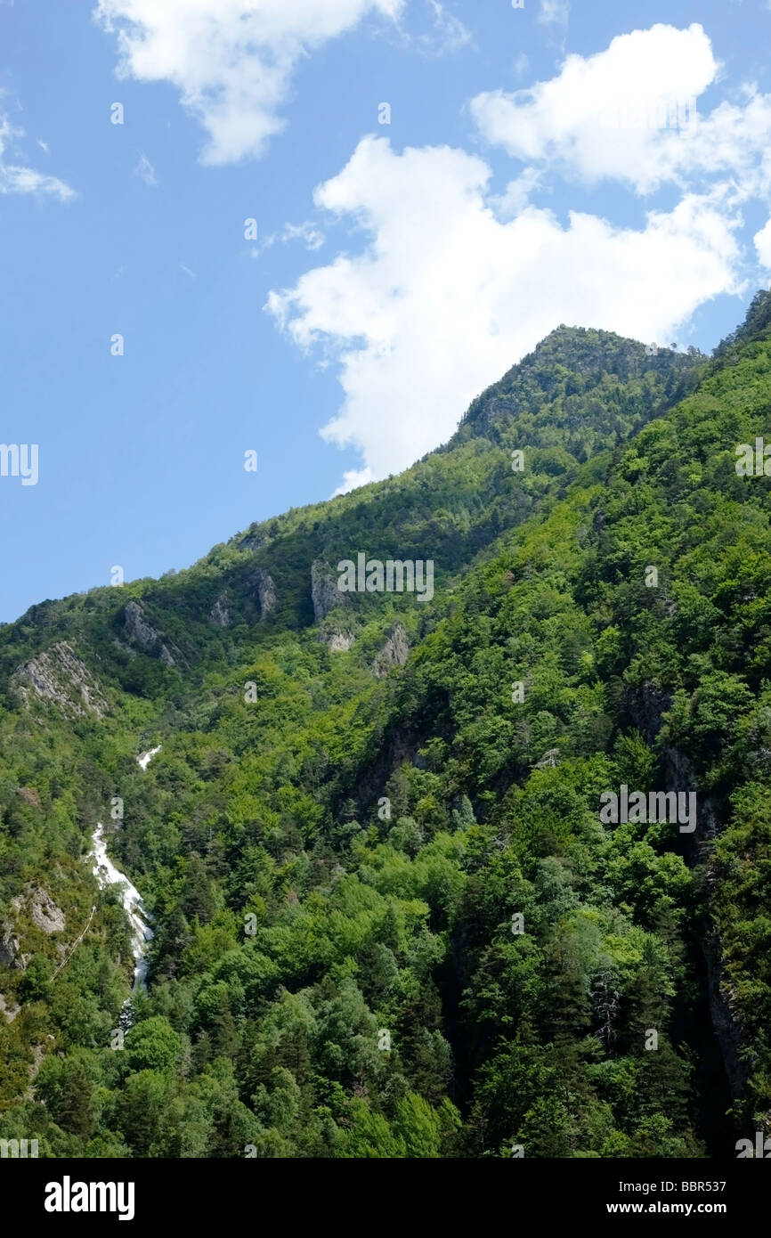 Waterfall in distance Stock Photo - Alamy