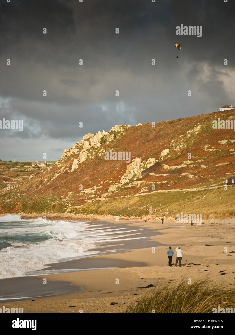 Sennen beach in winter Stock Photo - Alamy