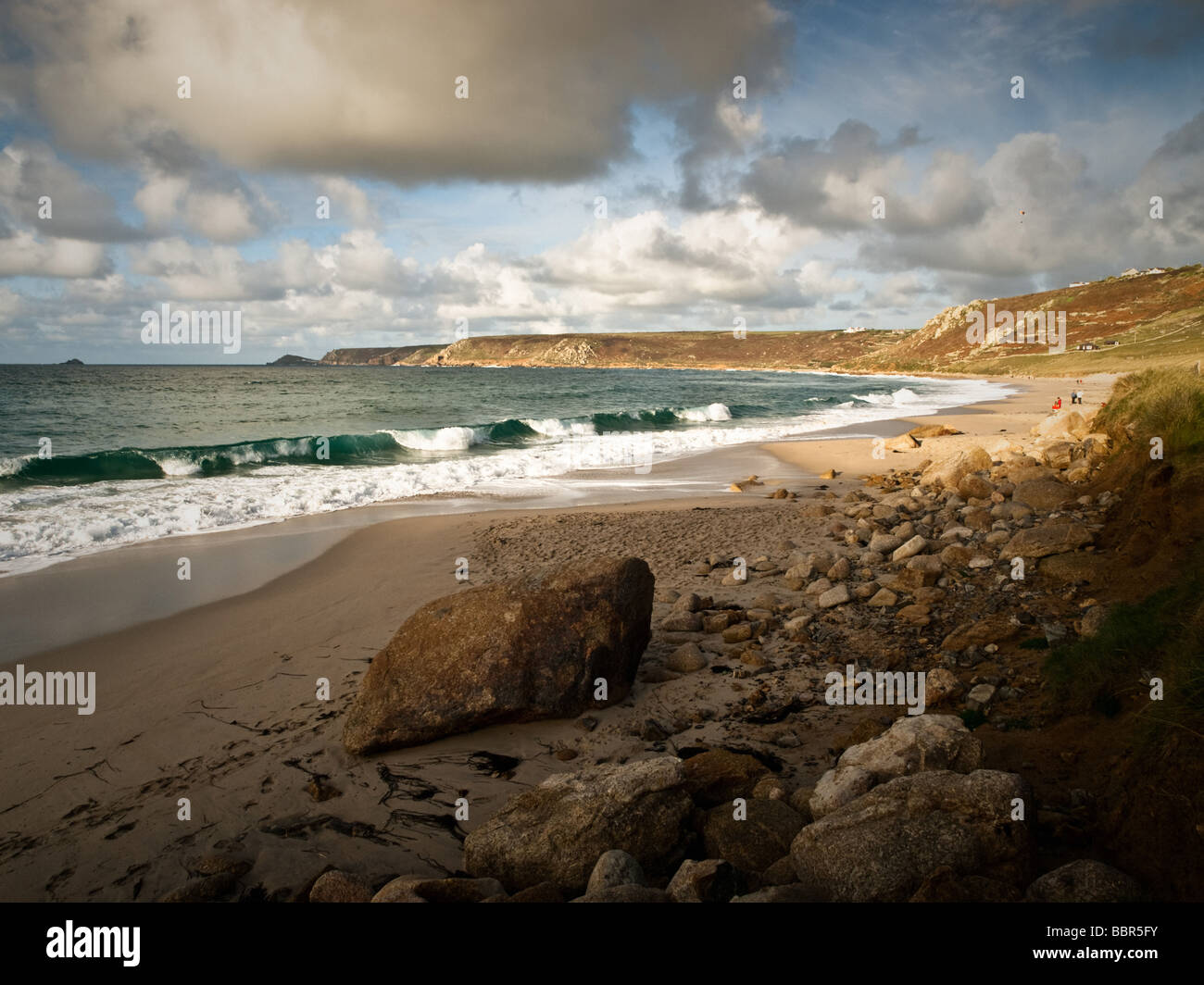 Sennen beach in winter Stock Photo - Alamy