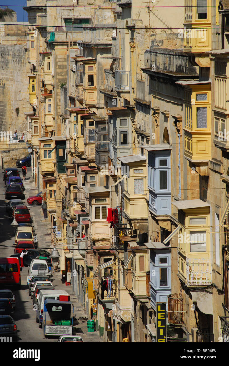 MALTA. Republic Street (Triq ir-Repubblika) in Valletta. 2009 Stock ...