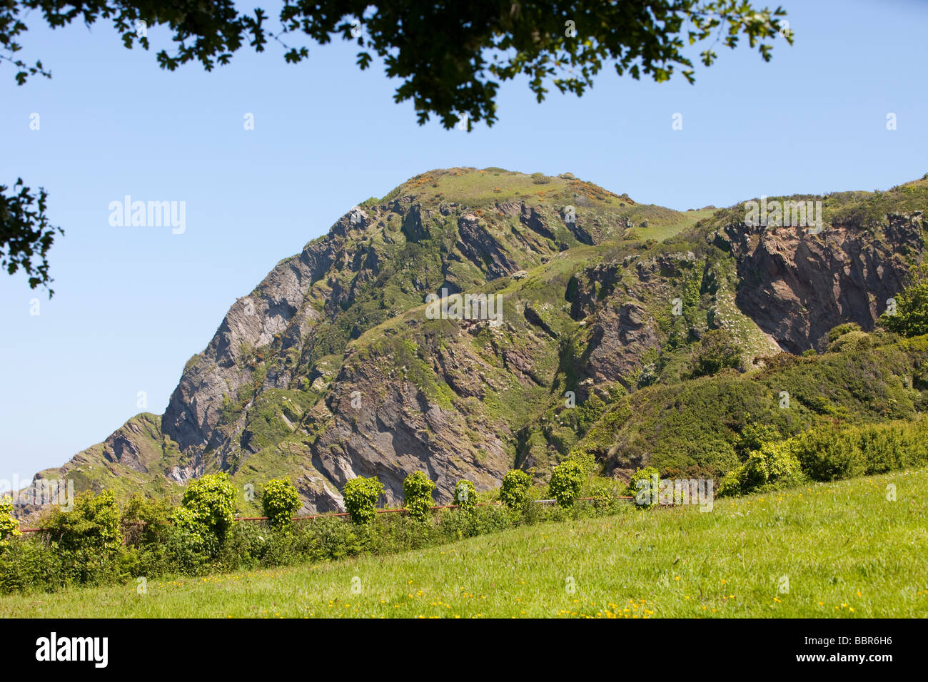 Beacon Point above Ilfracombe in Devon UK Stock Photo - Alamy