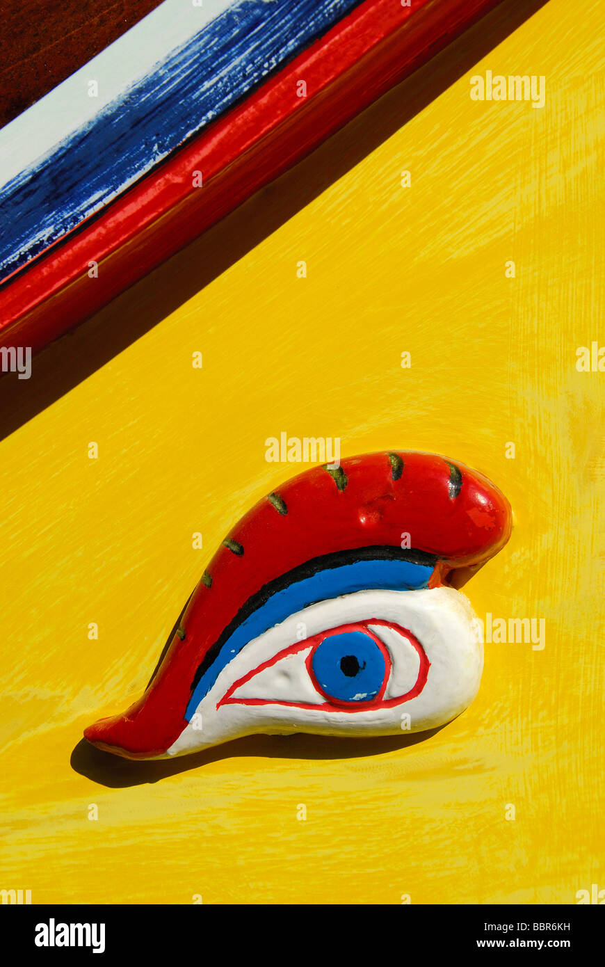MALTA. Eye of Osiris on a Maltese fishing boat (luzzu Stock Photo - Alamy