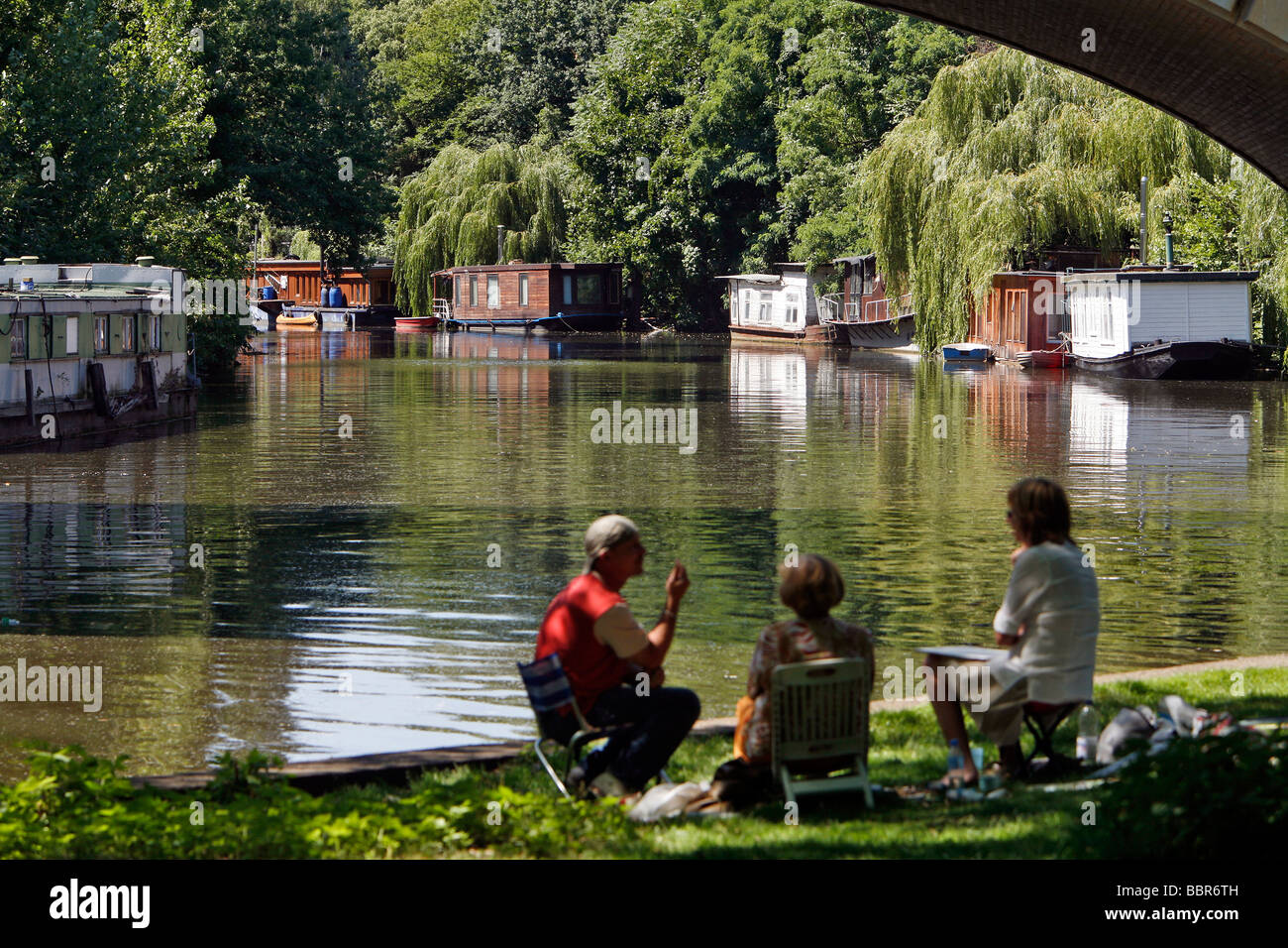 Germany berlin barge on river hi-res stock photography and images - Alamy