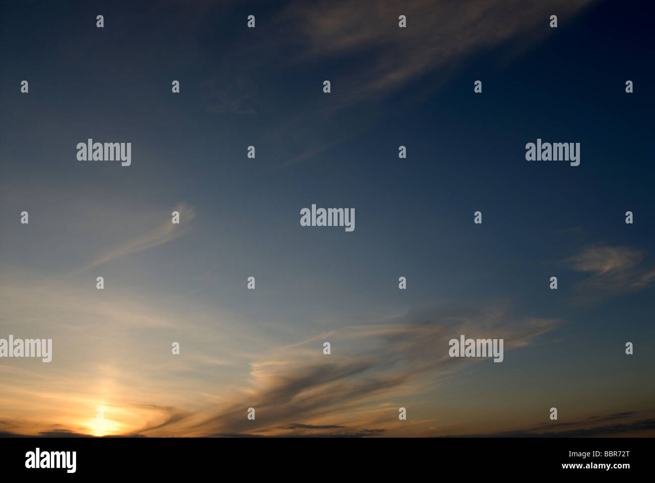 SUNSET SKY BACKGROUND Stock Photo - Alamy