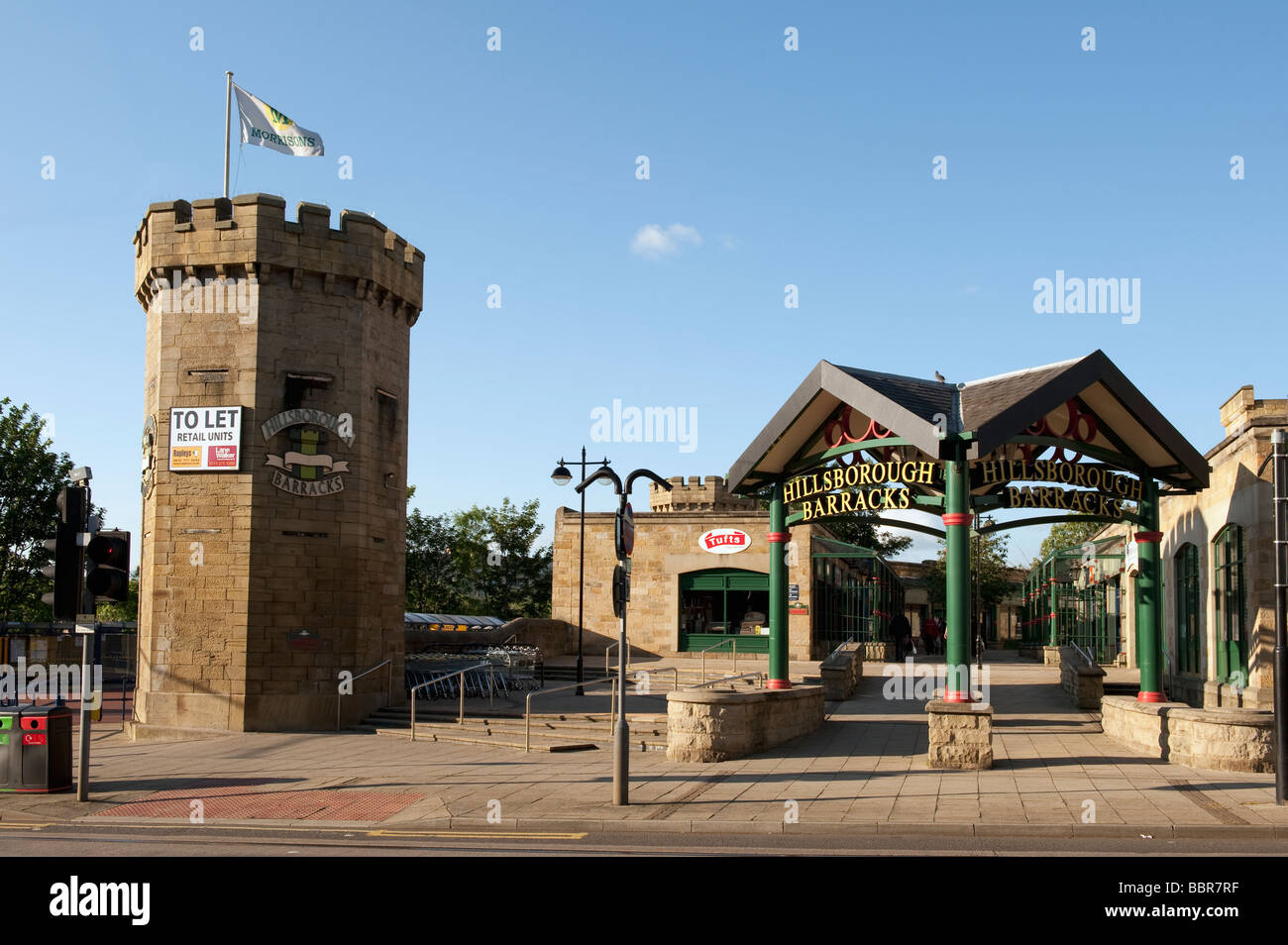 "Hillsborough Barracks" retail shopping area and business complex ...