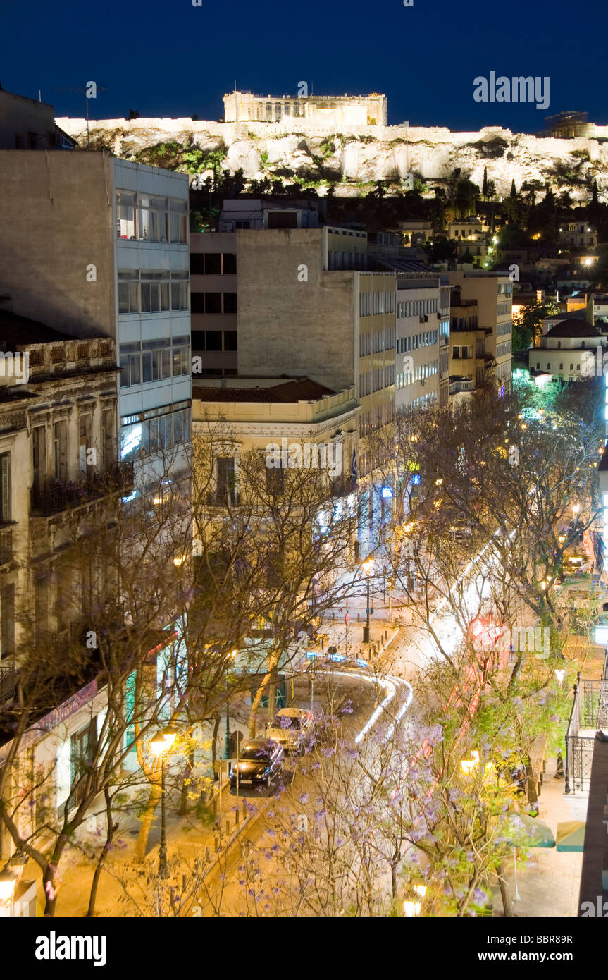 Acropolis parthenon light show night hi-res stock photography and ...
