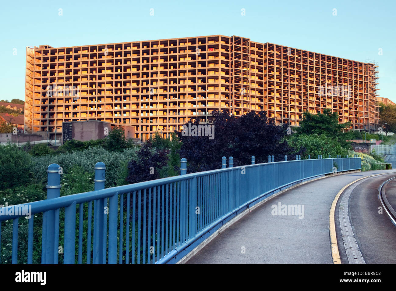 "Park Hill Flats" in Sheffield under modernization Stock Photo - Alamy