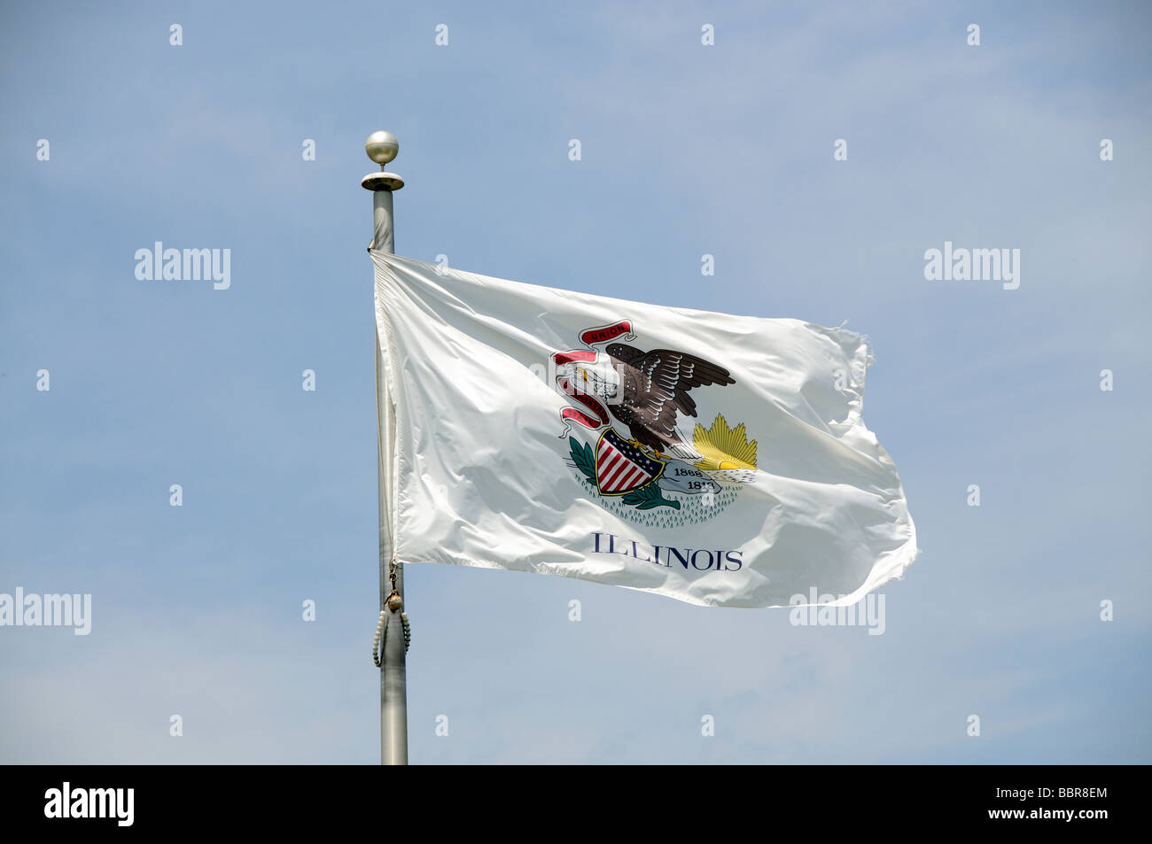state national sovereigny union flag illinois usa Stock Photo - Alamy