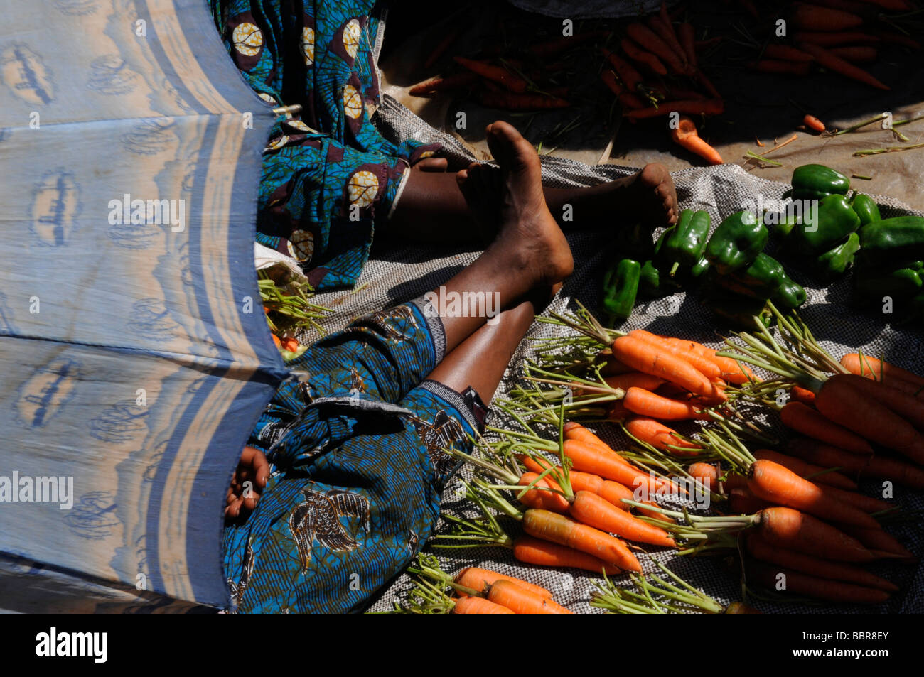 The vegetables market in Lilongwe capital of Malawi Africa Stock Photo ...
