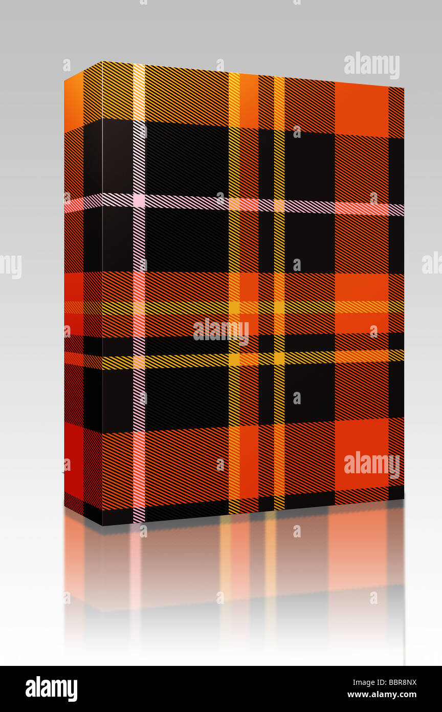 Software package box Tartan Scottish plaid material pattern texture ...