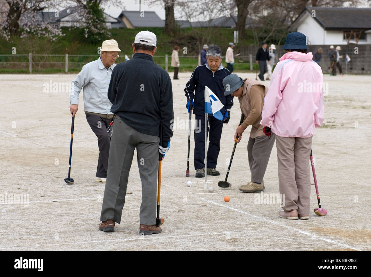 Elderly japan exercise hi-res stock photography and images - Alamy