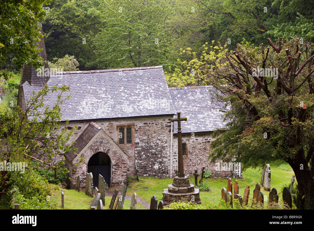 Culbone church said to be the smallest in England near Porlock Weiron ...
