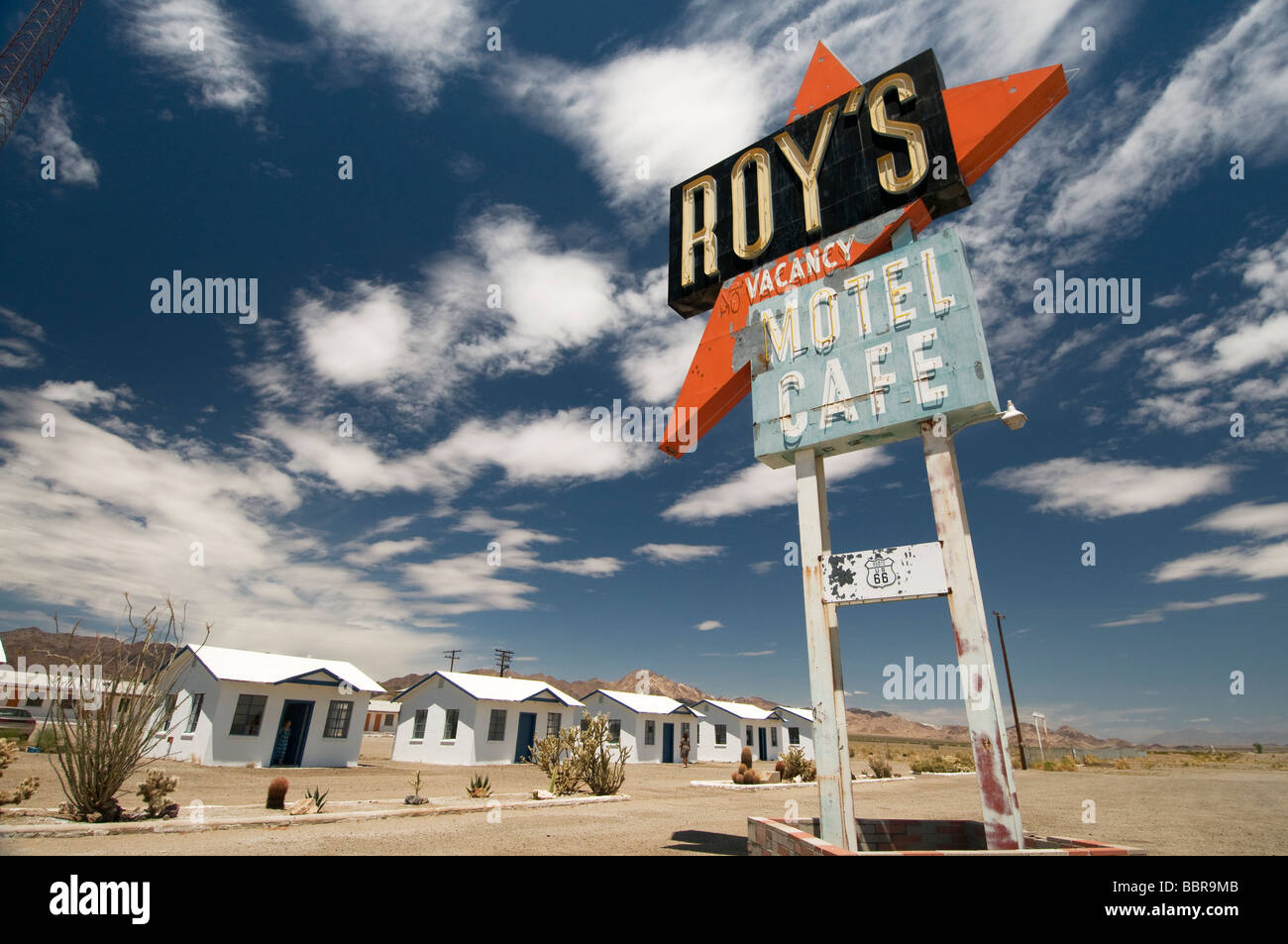 Roys Cafe and motel on historic route 66 in Amboy California Stock ...