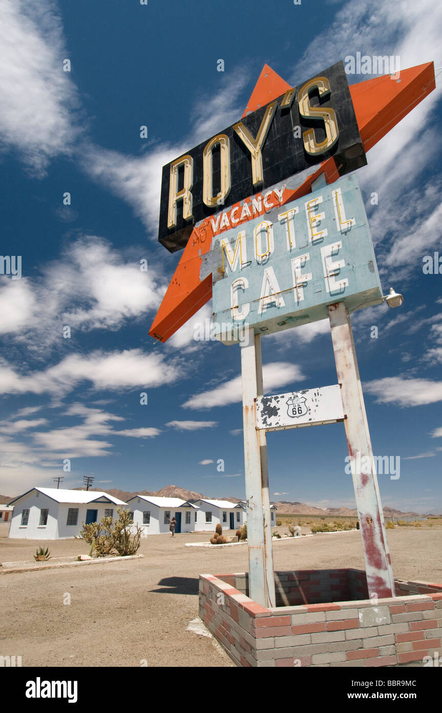 Roys Cafe and motel on historic route 66 in Amboy California Stock ...