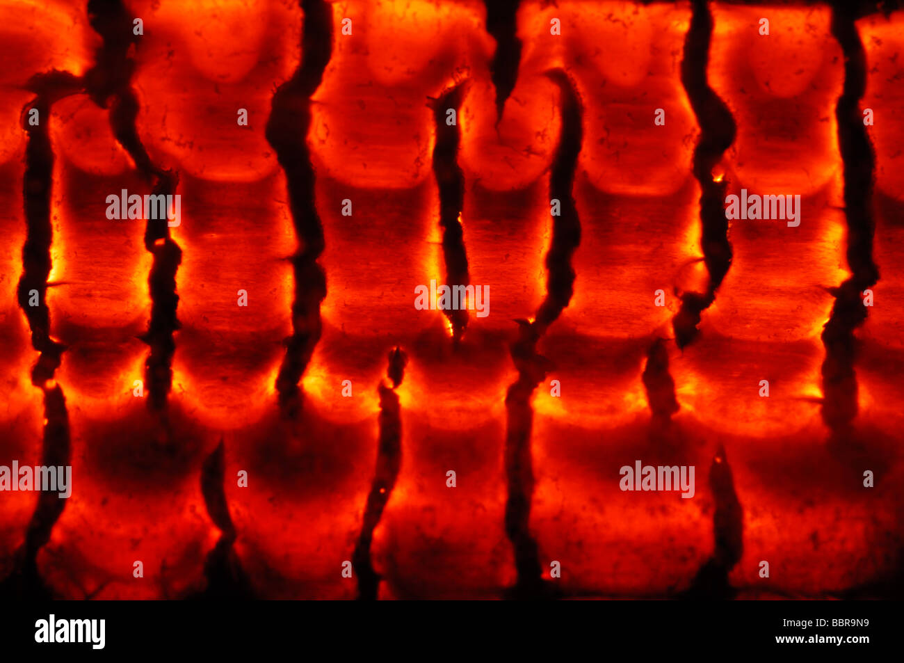 Wood fire coals Stock Photo - Alamy