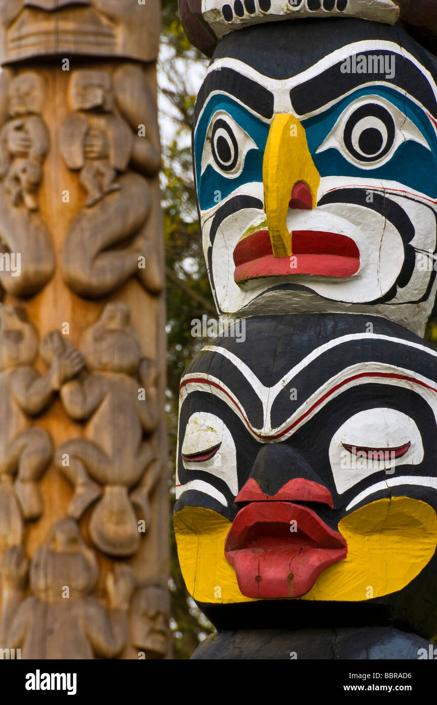 Totem poles canada hi-res stock photography and images - Alamy