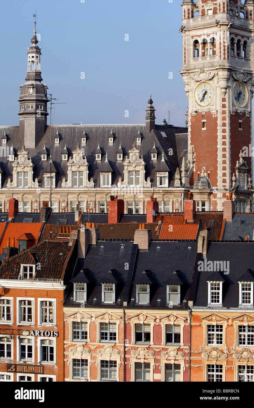 DECORATED FACADES OF THE BUILDINGS ON THE MAIN SQUARE LA GRANDE PLACE ...