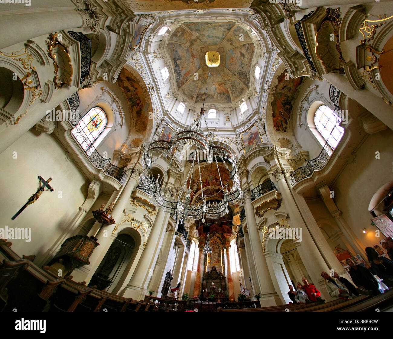 St Nicholas church interior Stock Photo - Alamy