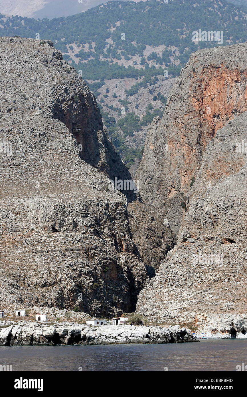 GORGES ON THE LIBYAN SEA, CRETE, GREECE Stock Photo - Alamy