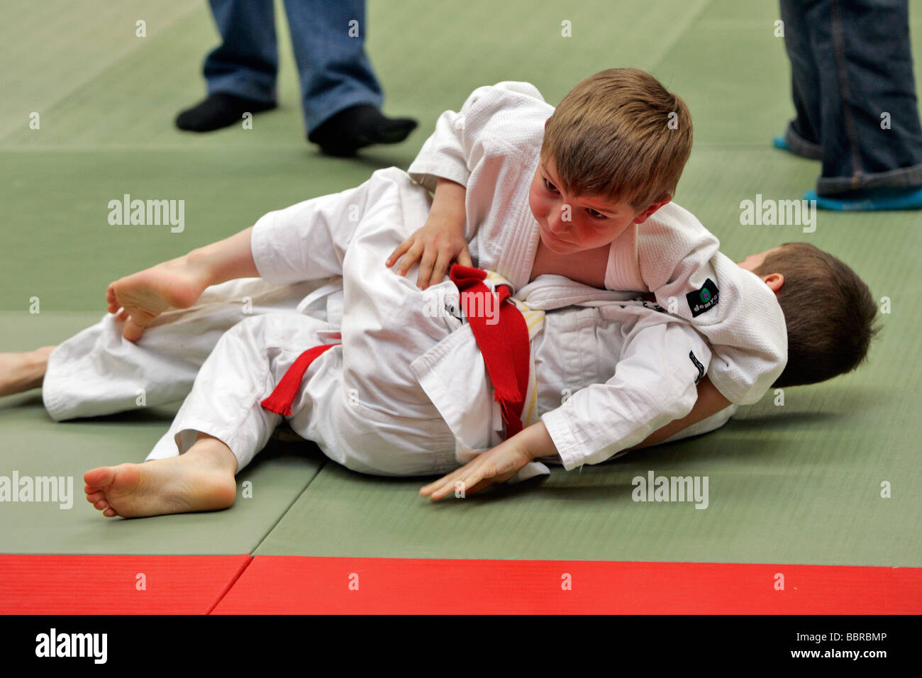 JUDO COMPETITION (INDIVIDUAL COMBAT SPORT) IN THE GYM FOR CHILDREN ...