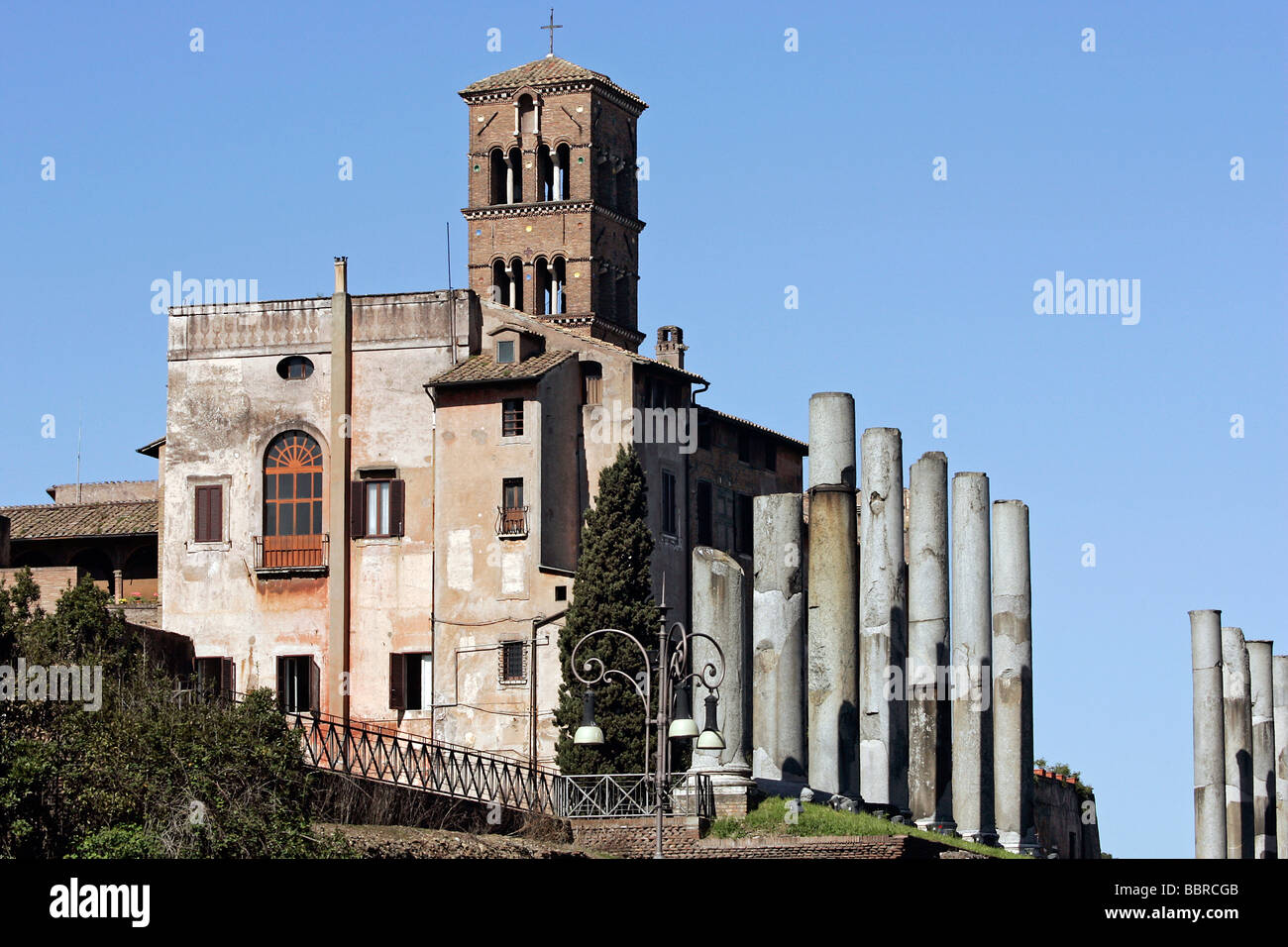 Campanile of santa francesca romana hi-res stock photography and images ...