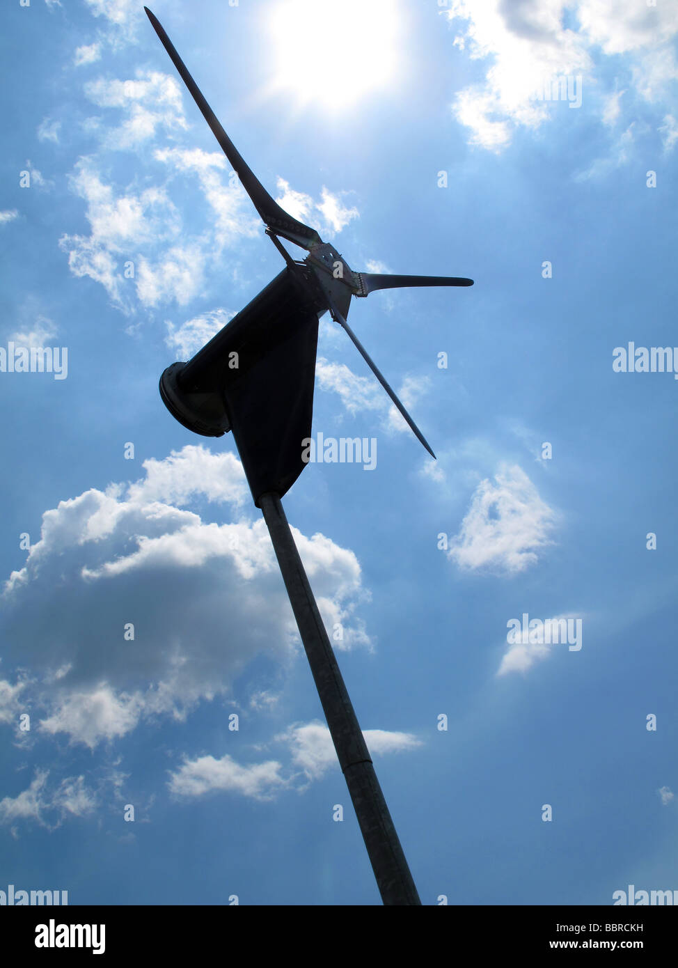 Private wind turbine installation Stock Photo - Alamy