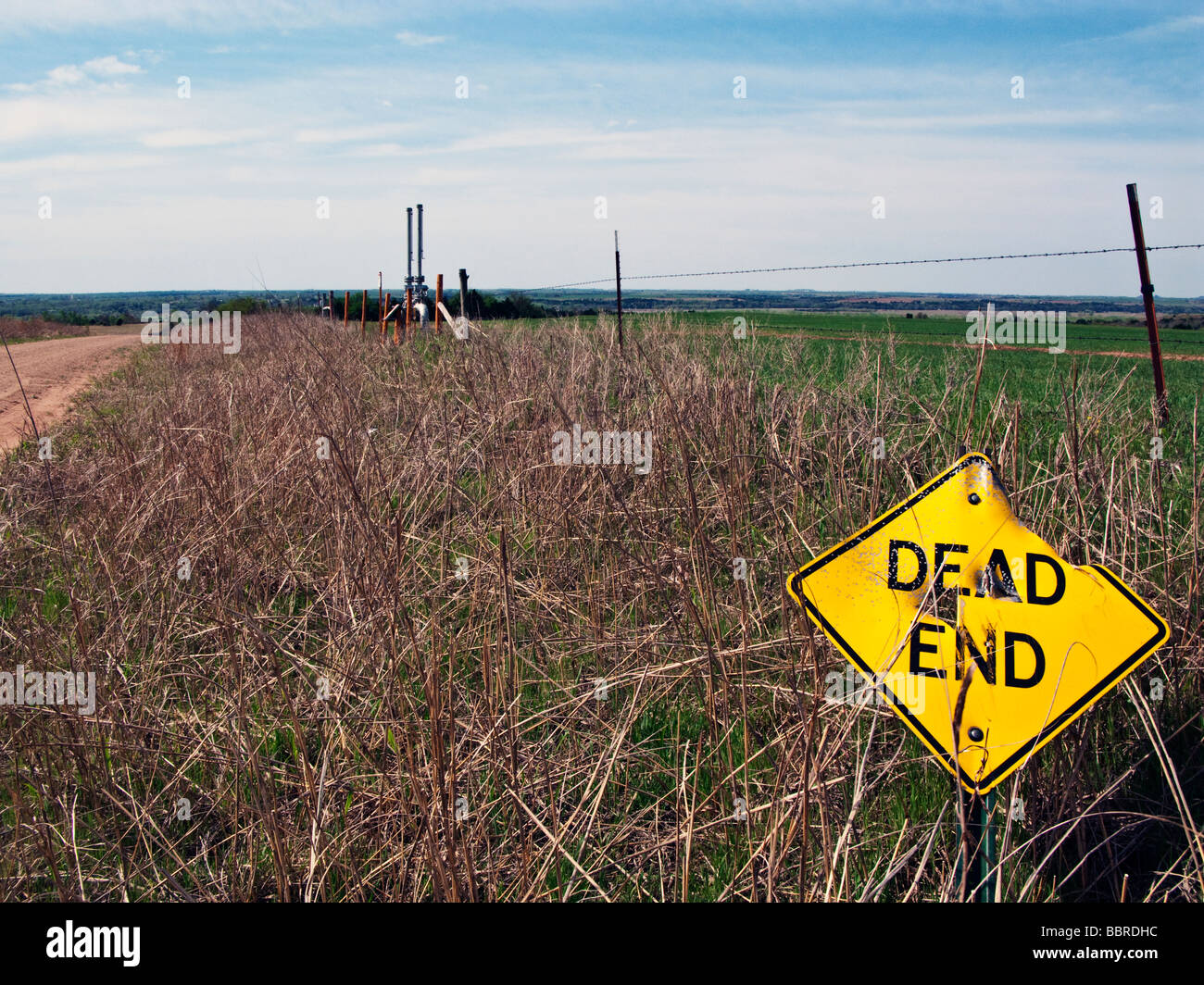 Dead End, Oklahoma Stock Photo - Alamy