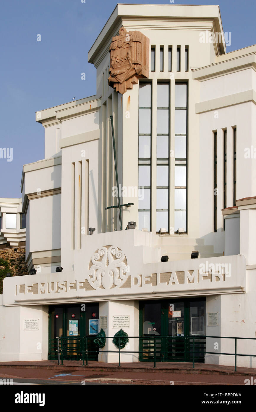 BIARRITZ MUSEUM OF THE SEA, ART DECO ARCHITECTURE, BASQUE COUNTRY ...