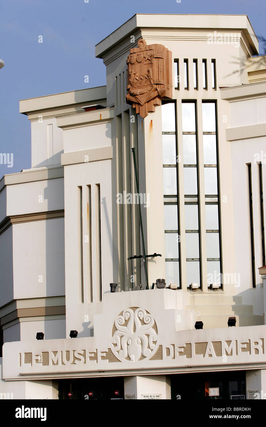 BIARRITZ MUSEUM OF THE SEA, ART DECO ARCHITECTURE, BASQUE COUNTRY ...