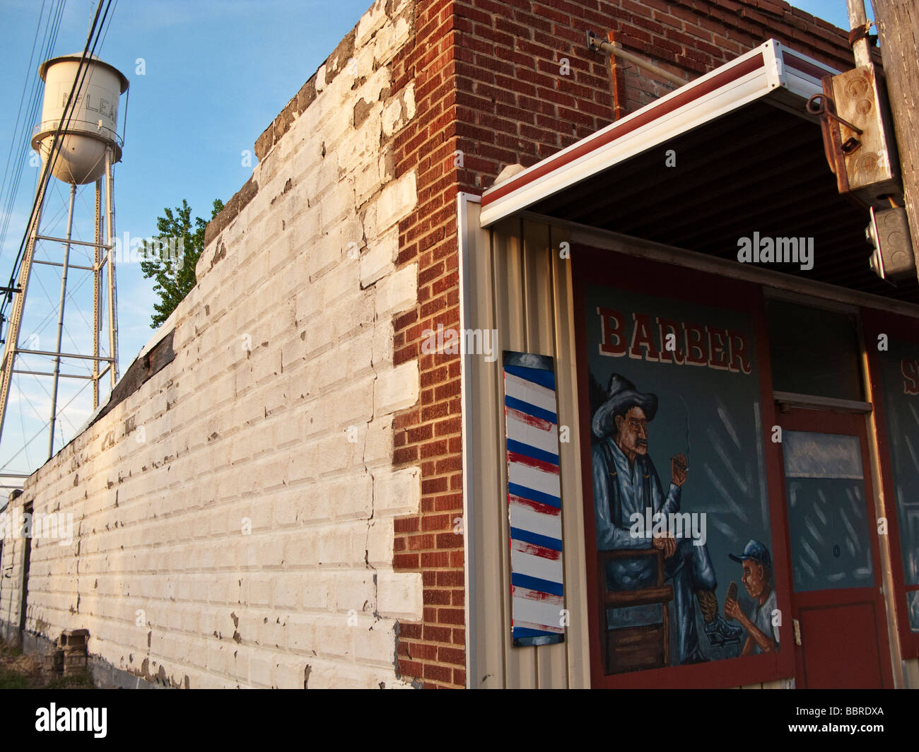 Barber Shop, Texas Stock Photo - Alamy