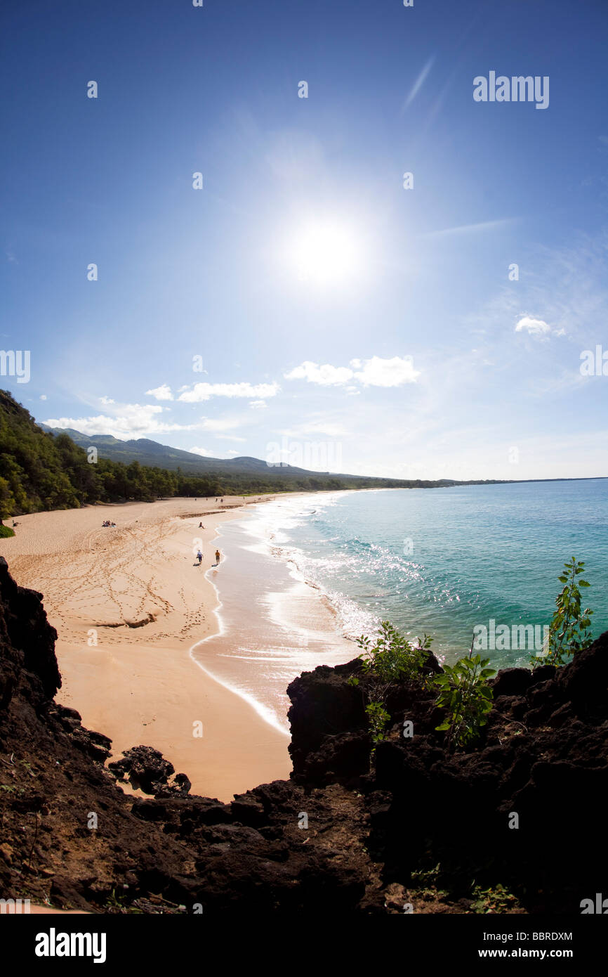 Makena Beach Oneloa Big Beach Maui Hawaii Stock Photo - Alamy