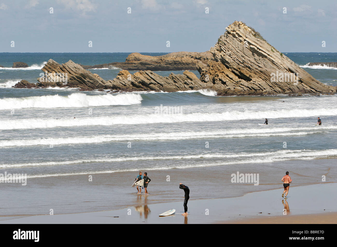 COTE DES BASQUES BEACH, BIARRITZ, PYRENEES ATLANTIQUES, (64), FRANCE ...