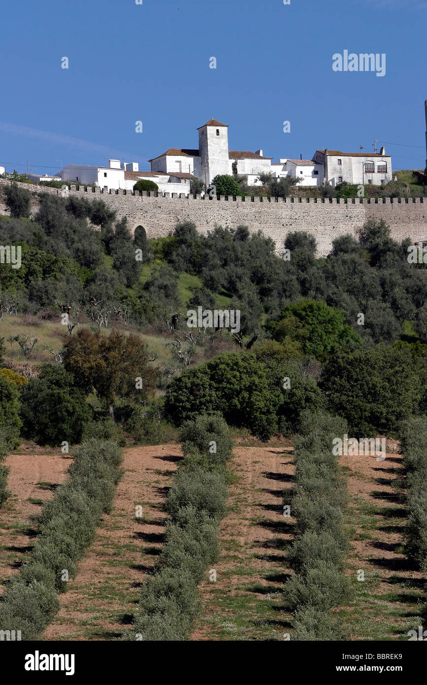 FORTIFIED TOWN OF EVORAMONTE AND VIEW OF THE NEIGHBORING LANDS ...
